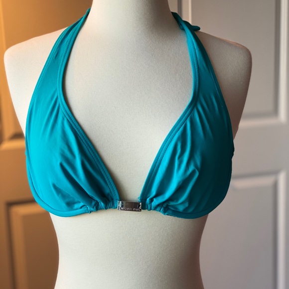 Michael Michael Kors Swim Michael Kors Halter Underwire Logo Bikini
